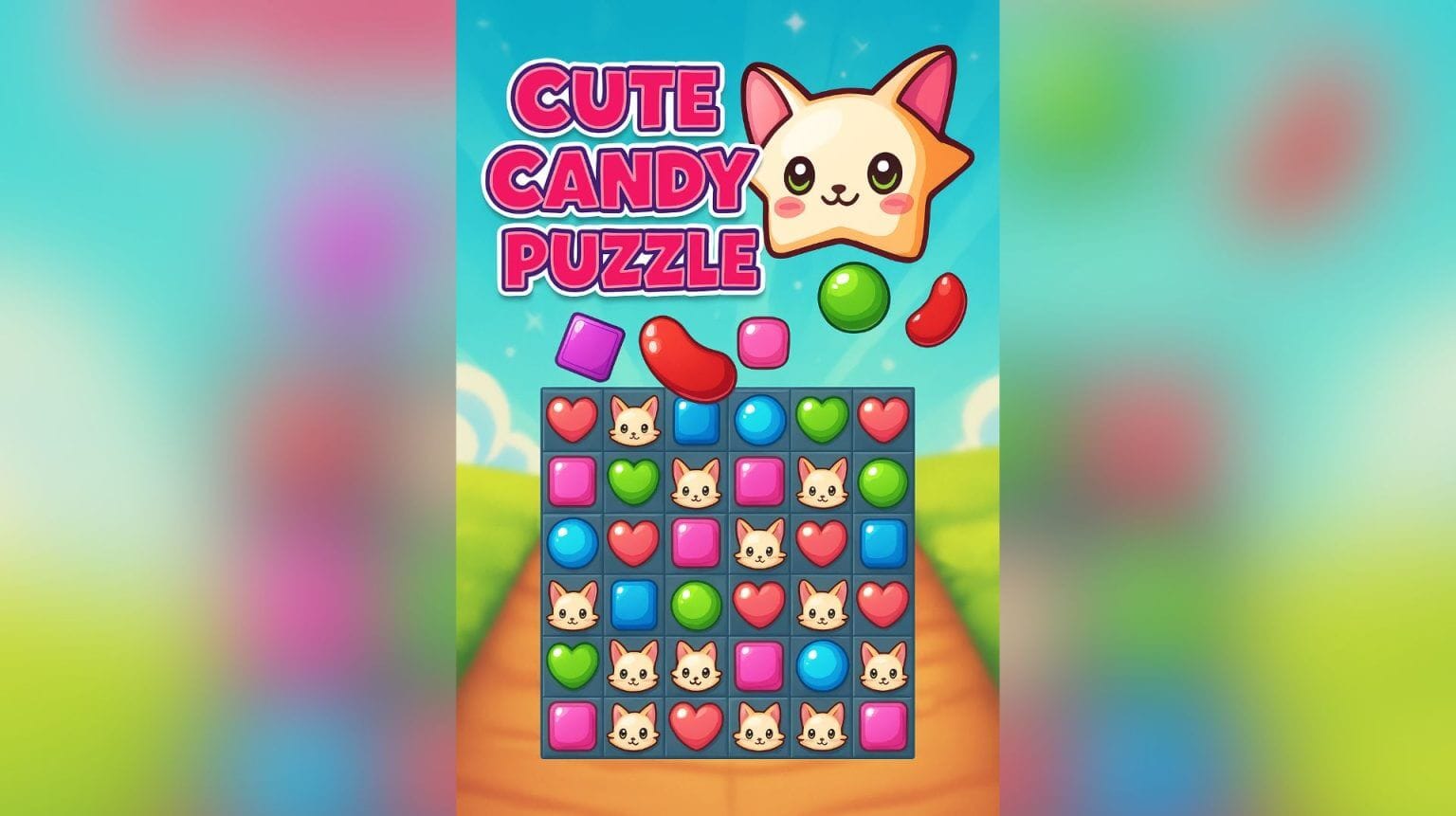 Cute Candy Puzzle - CatLowe – Fun Cat Games, Music, Videos & Creative ...